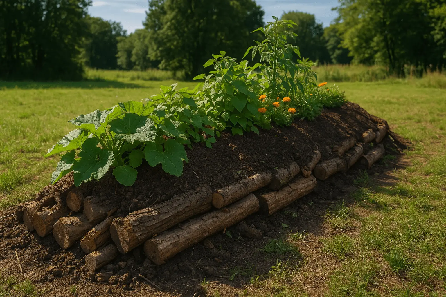 La butte auto-fertile qui révolutionne le potager durable